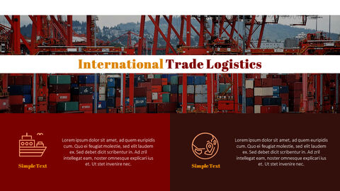 International trade logistics PowerPoint Slides