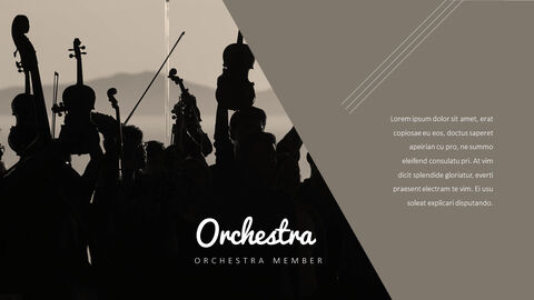 Orchestre Modèles PowerPoint pour la présentation