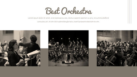 Orchestre Modèles PowerPoint pour la présentation