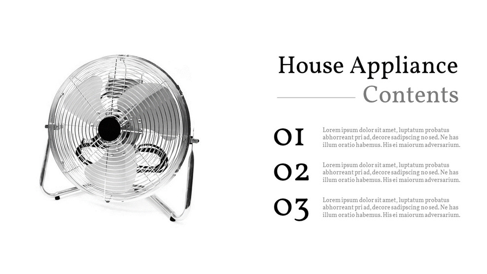 House Appliance Theme Presentation Templates