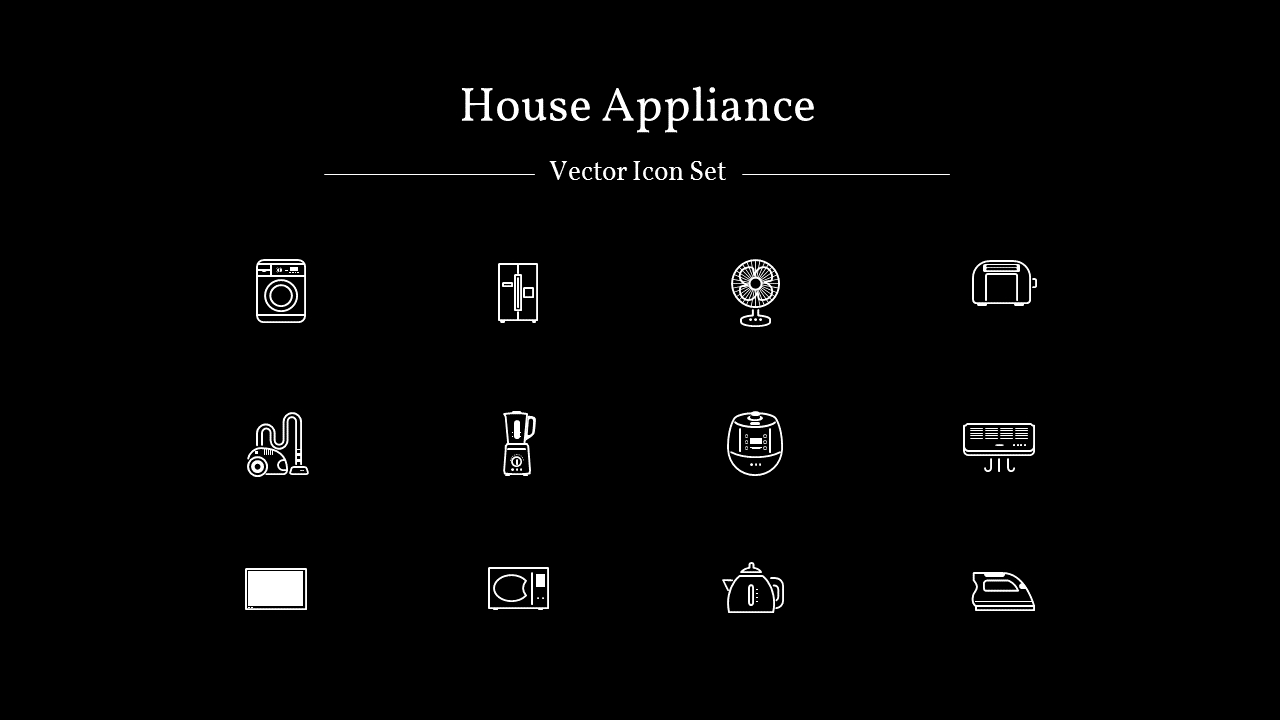House Appliance Theme Presentation Templates