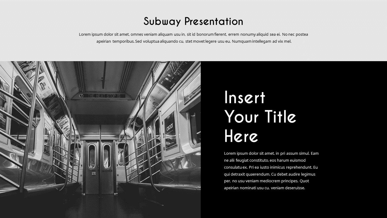 Subway PowerPoint Presentation Examples