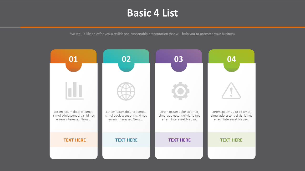 Basic 4 List Diagram