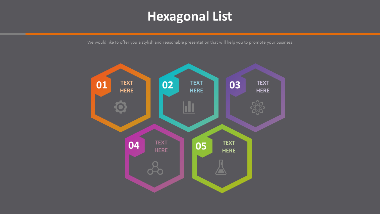 Hexagonal List Diagram