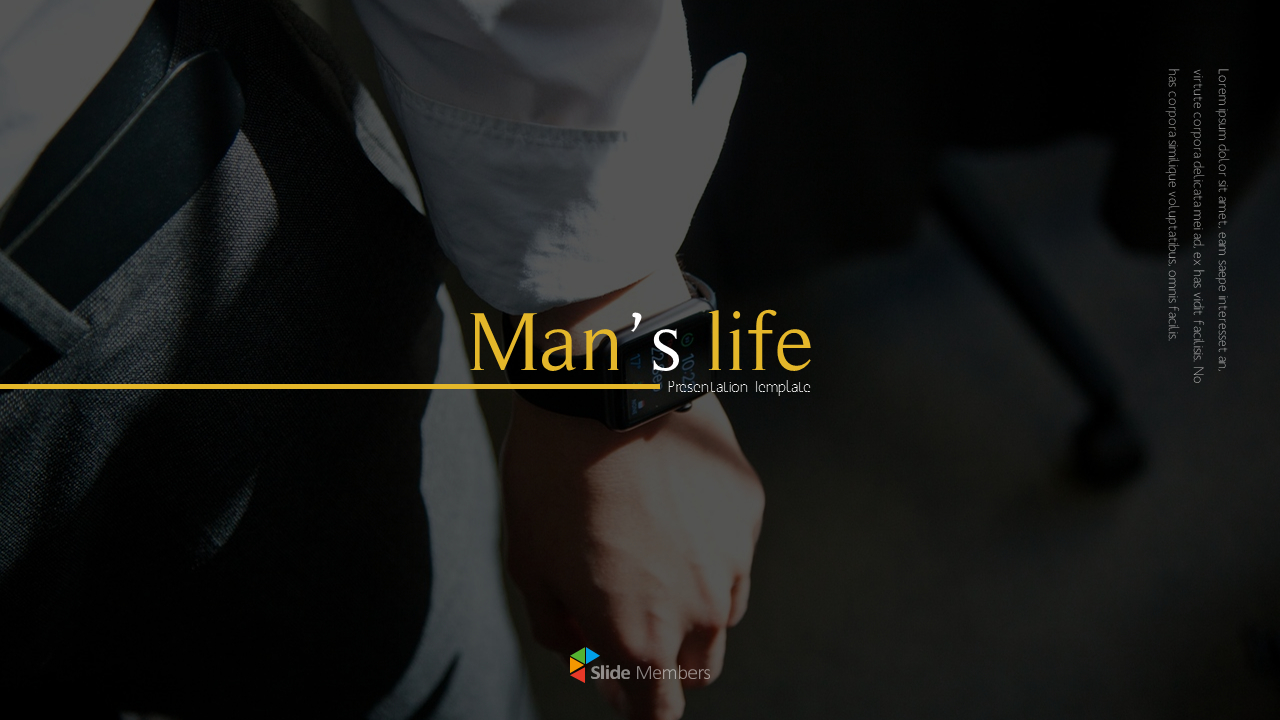 Man's life Professional PPT