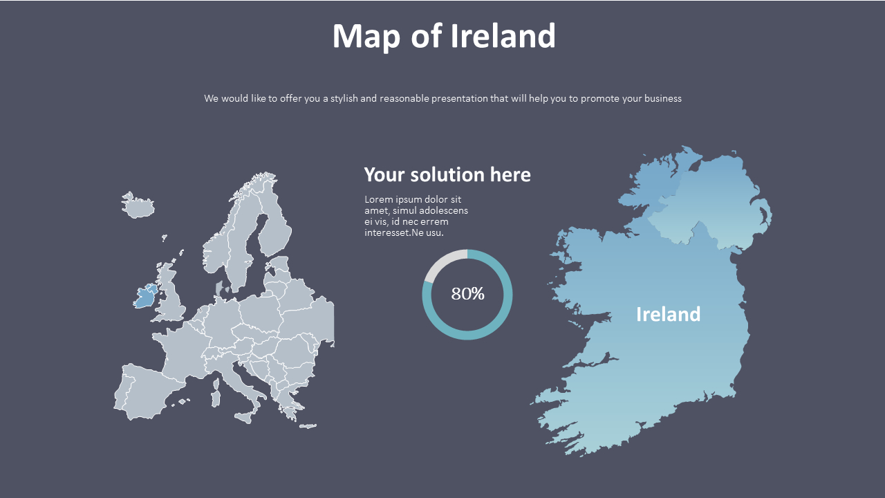 Map of Ireland Diagram