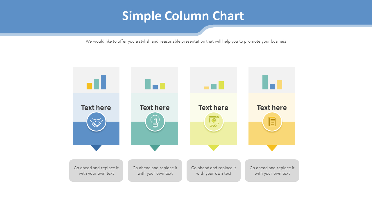 Simple Column Chart Diagram