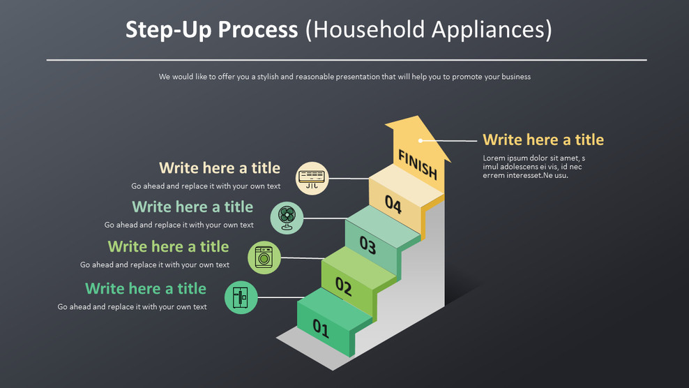 Step-Up Process Diagram (Household Appliances)