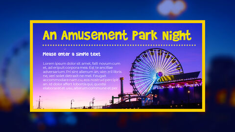Amusement Park PPT Templates Design