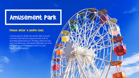 Amusement Park PPT Templates Design