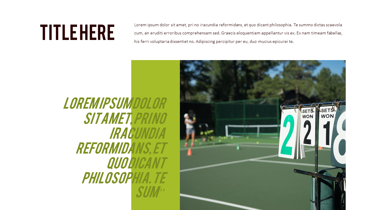 Tennis Best PowerPoint Templates
