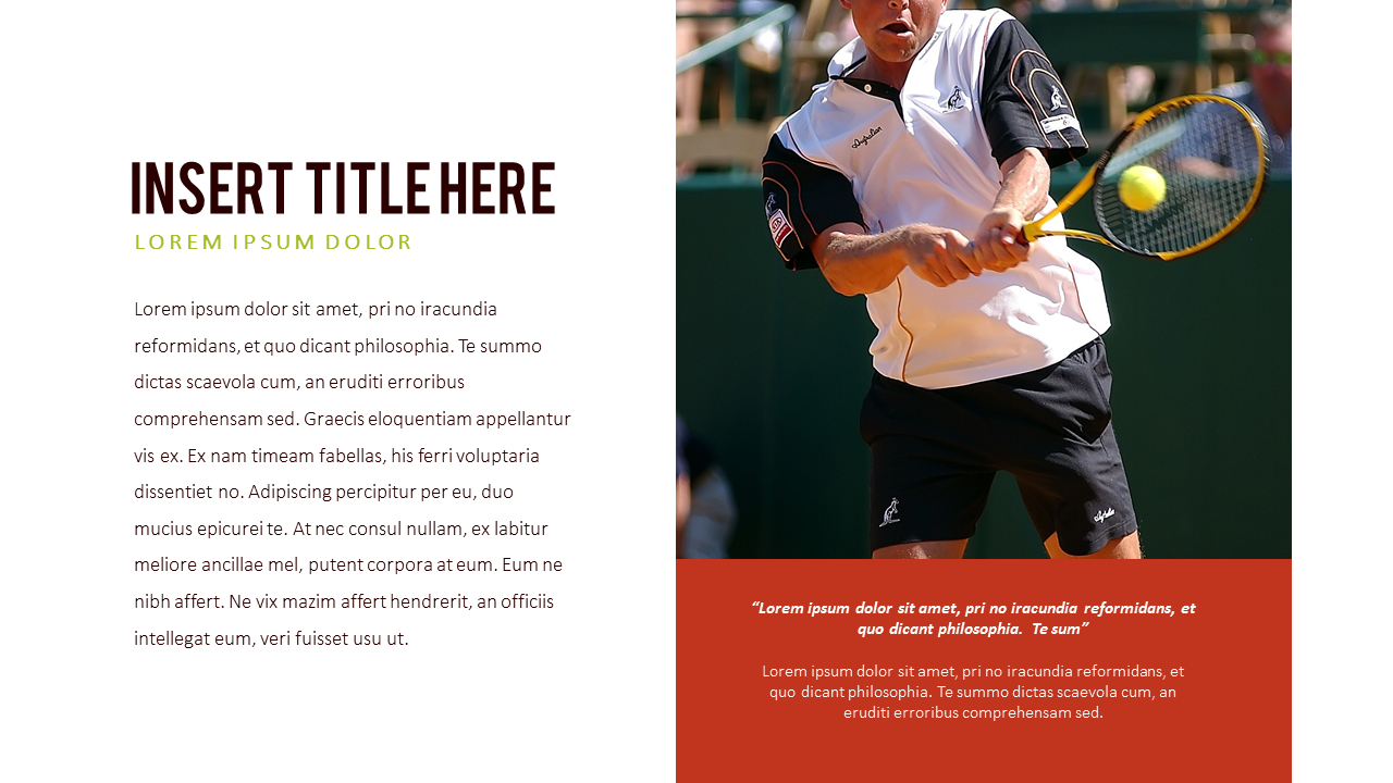 Tennis Best PowerPoint Templates