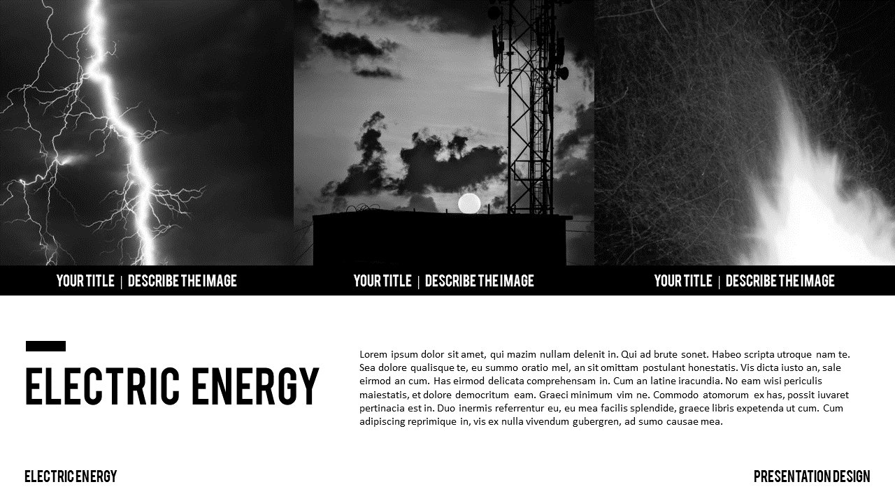 Electric Energy Simple Templates