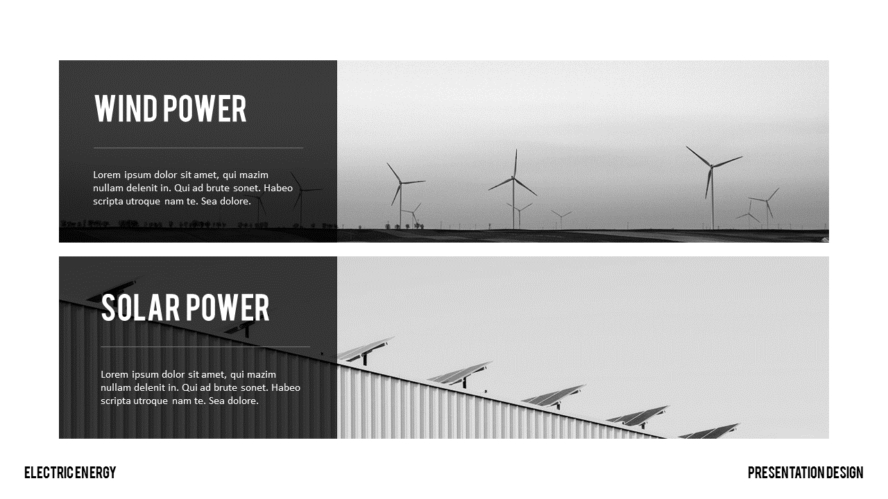 Electric Energy Simple Templates
