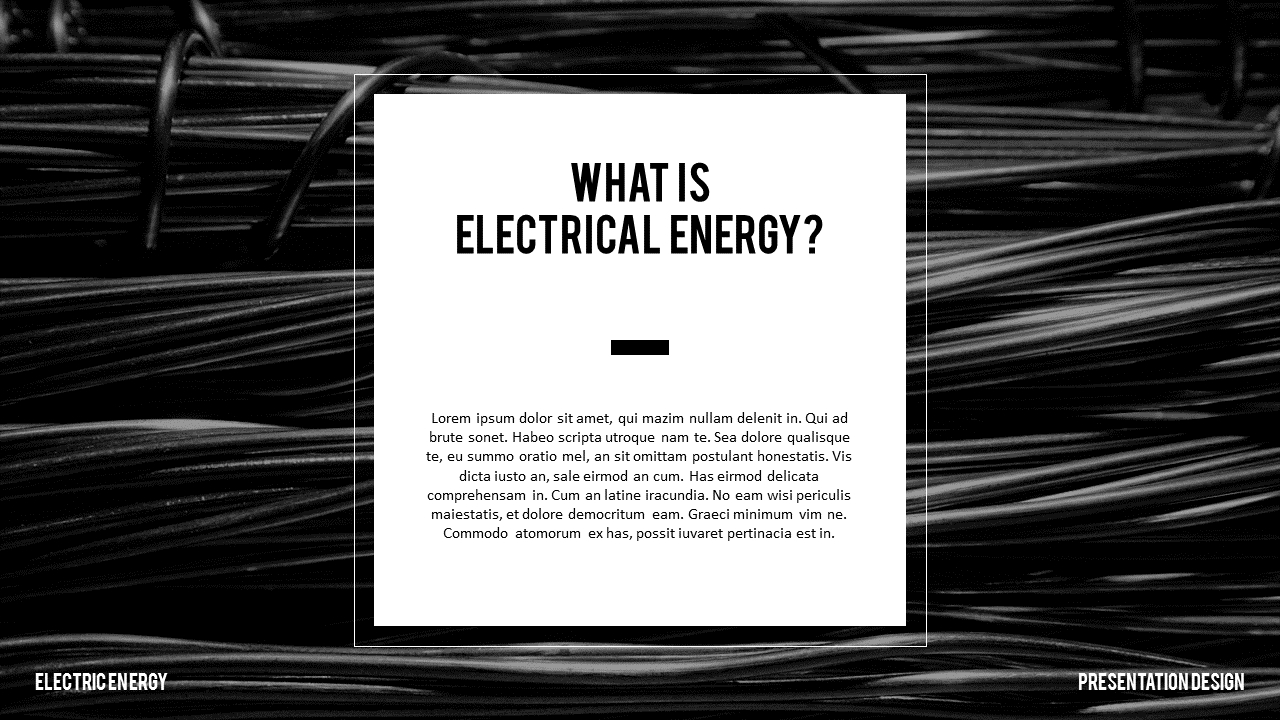 Electric Energy Simple Templates