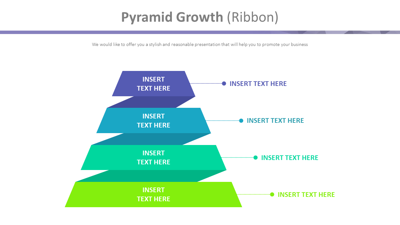 Pyramid Growth Diagram (Ribbon)