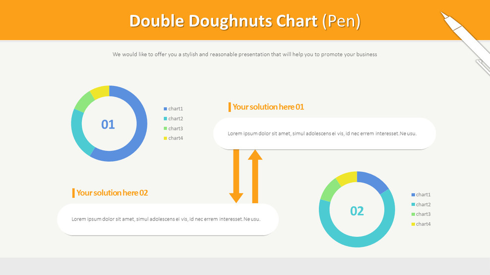 Double Doughnuts Chart (Pen)