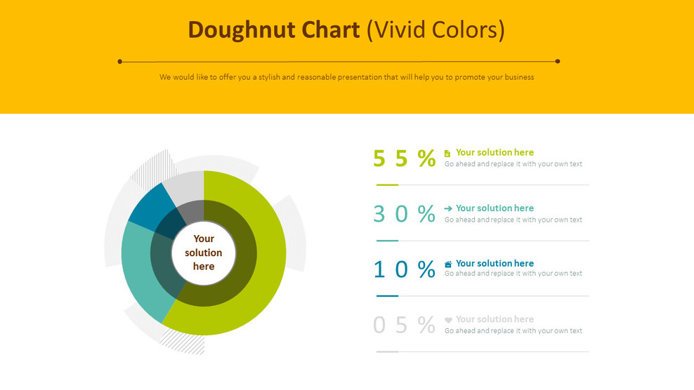 Doughnut Chart (Vivid Colors)