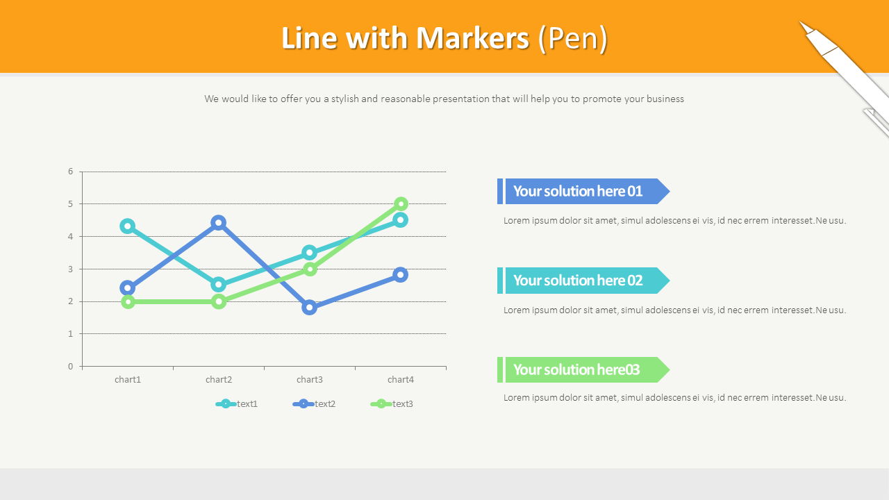 Line with Markers (Pen)|Chart