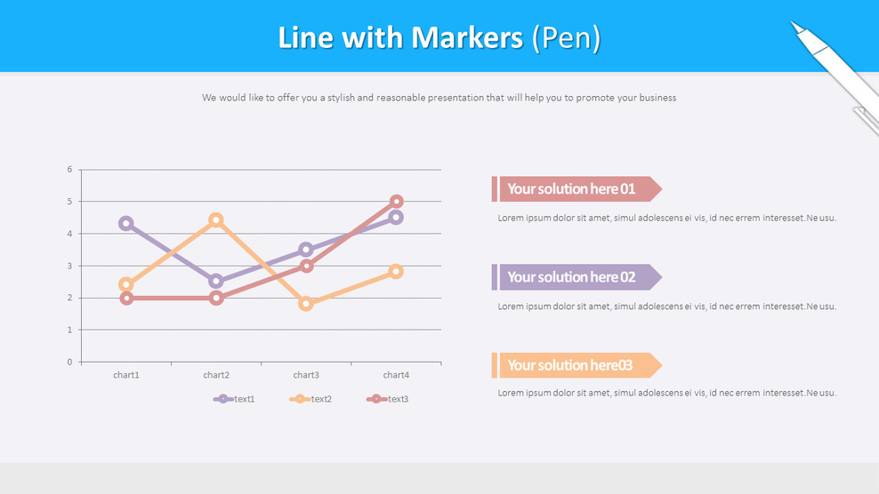 Line with Markers (Pen)|Chart