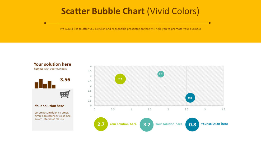 Scatter Bubble Chart (Vivid Colors)