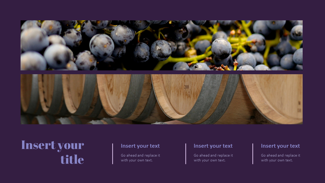 Winery PowerPoint Templates Design