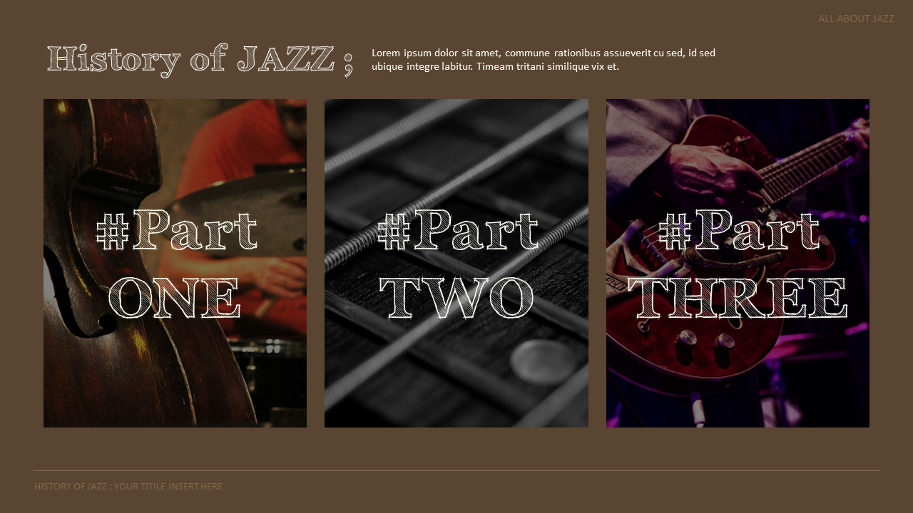 All about JAZZ PowerPoint Presentations Samples