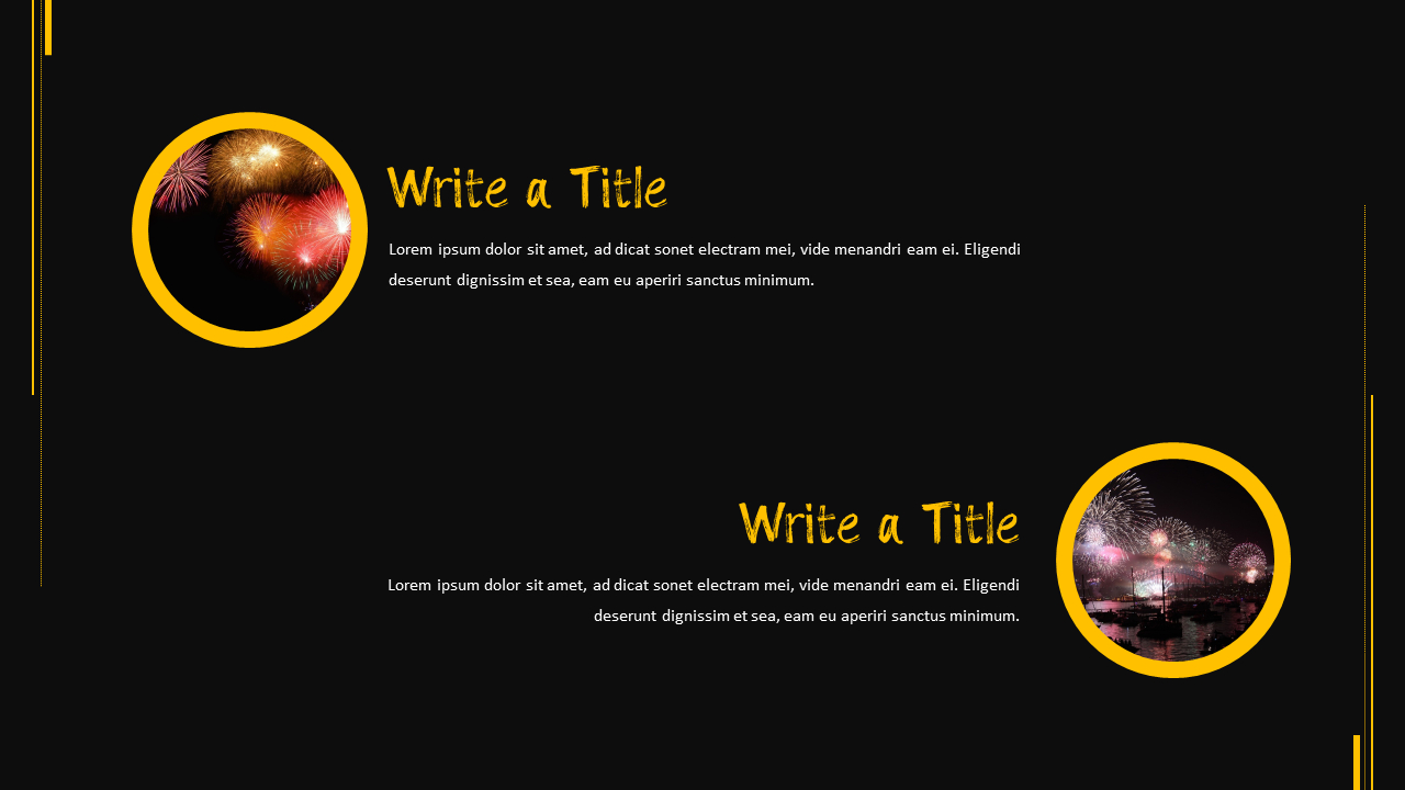 Fireworks Festival Theme PPT Templates