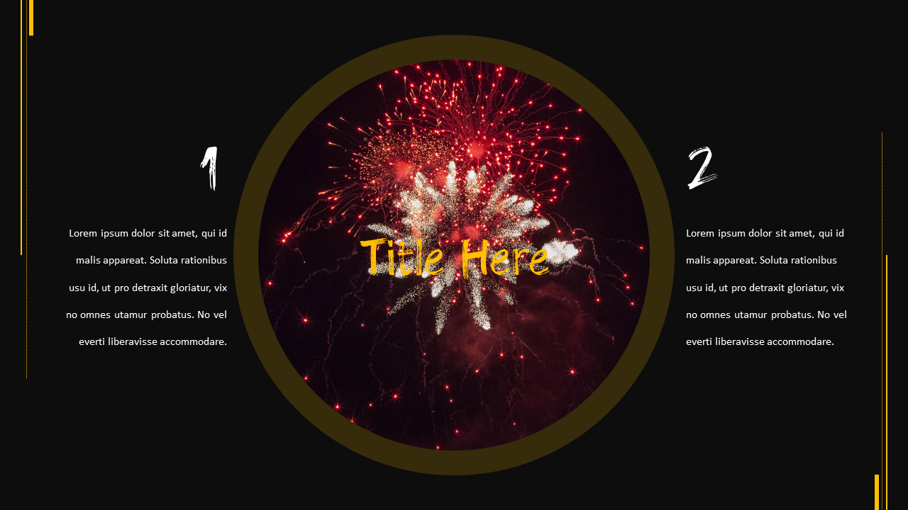 Fireworks Festival Theme PPT Templates