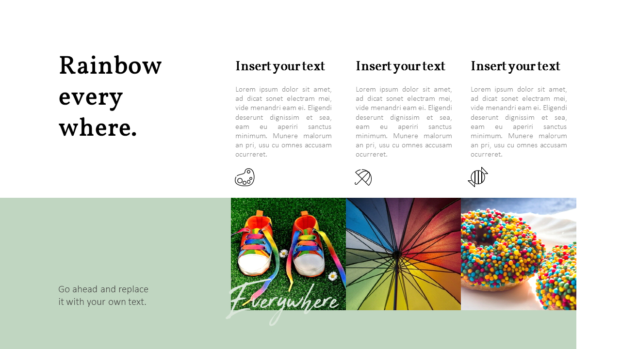 Rainbow PowerPoint Templates Multipurpose Design