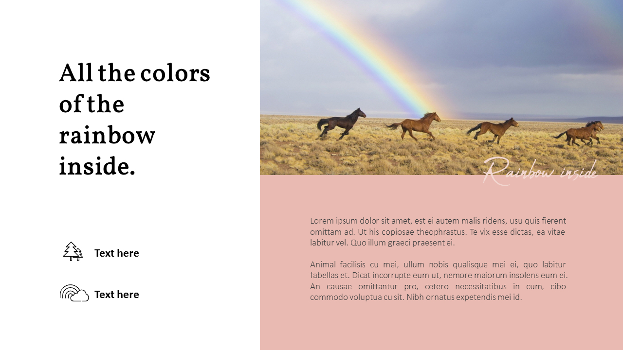 Rainbow PowerPoint Templates Multipurpose Design