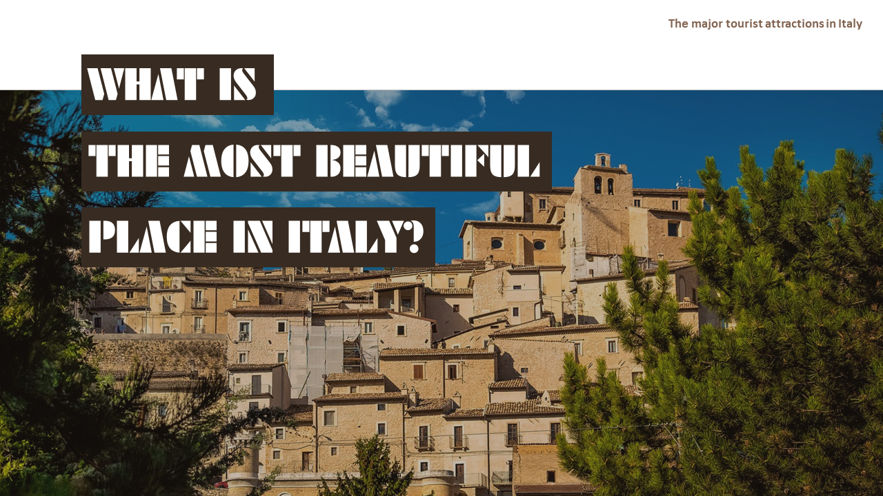 The Major Tourist Attractions In Italy Theme PPT Templates