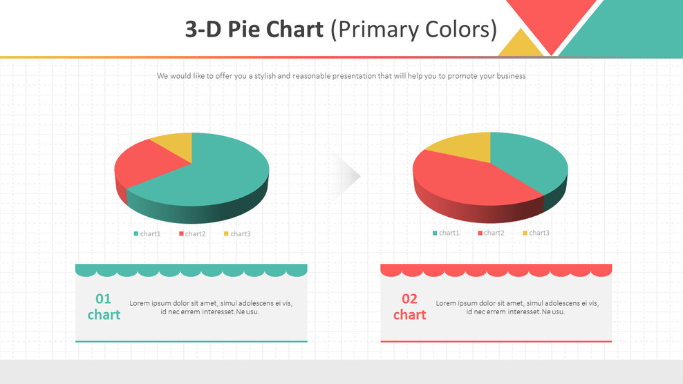 3-D Pie Chart (Primary Colors)