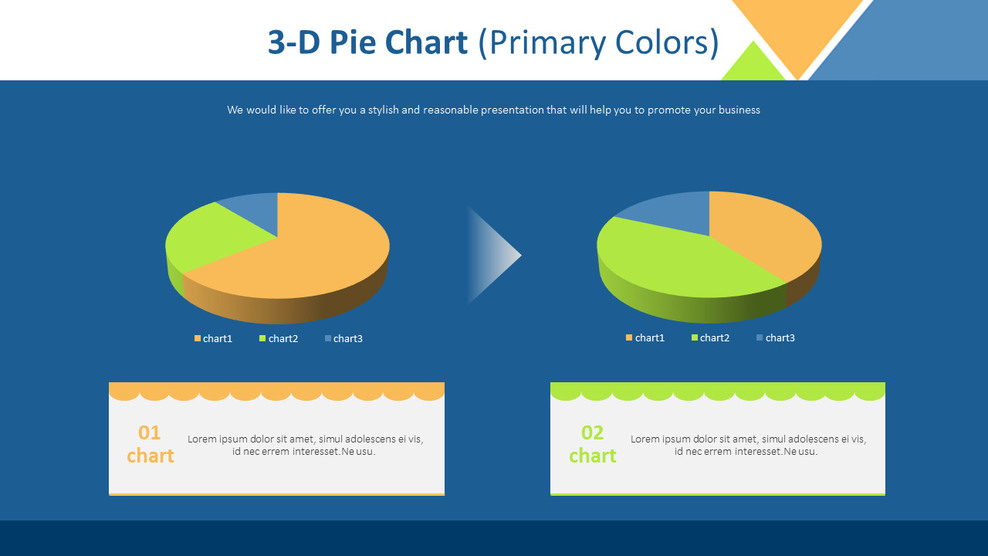 3-D Pie Chart (Primary Colors)