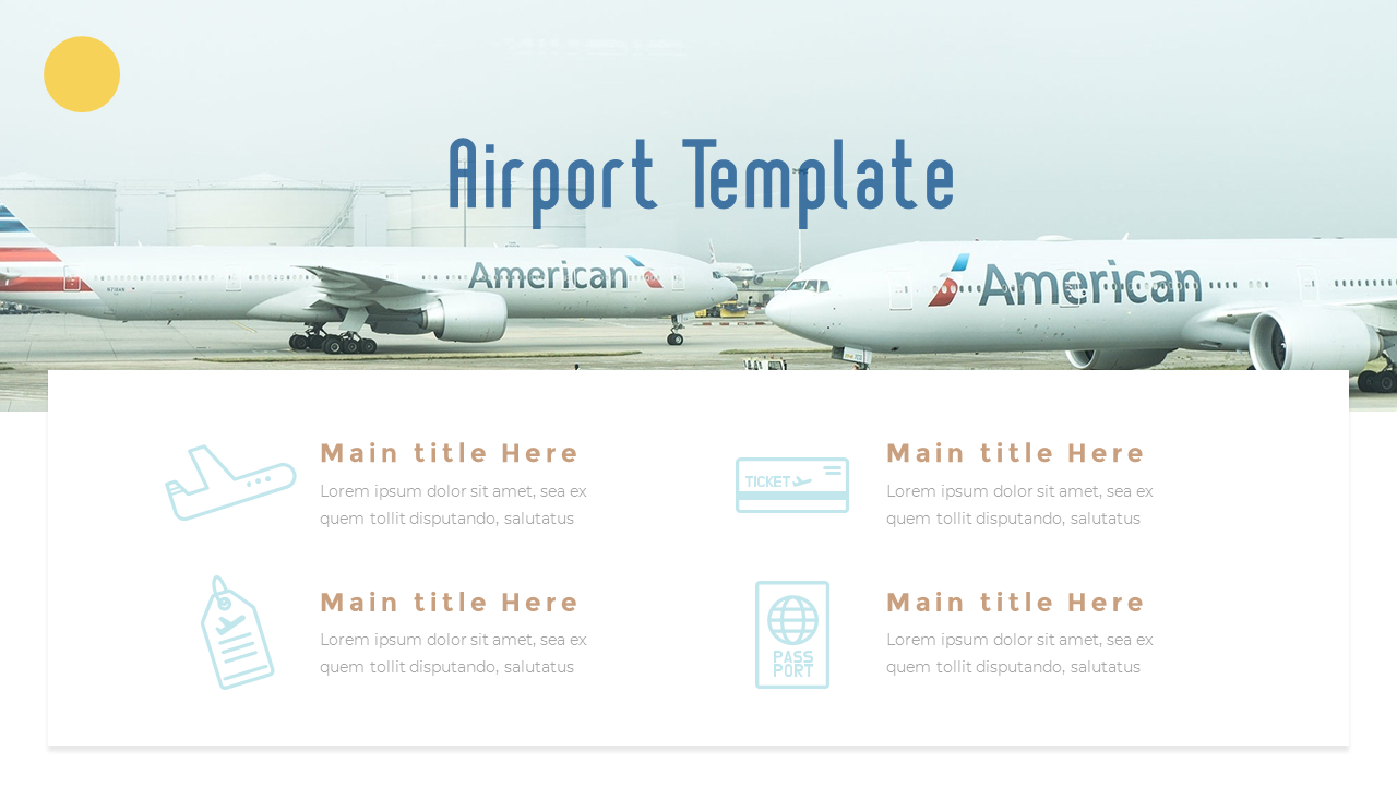 Airport Theme PPT Templates