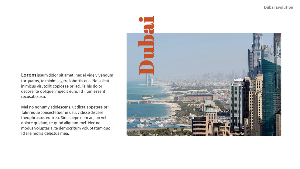 Dubai Evolution PPT Background Images
