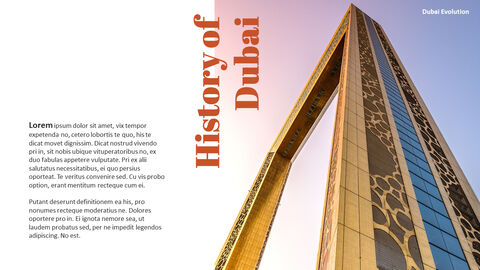 Dubai Evolution PPT Background Images