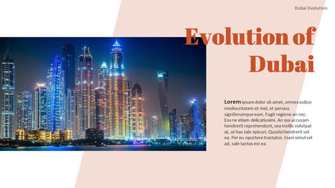 Dubai Evolution PPT Background Images