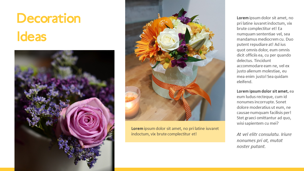 Flower Arrangement PowerPoint Presentations