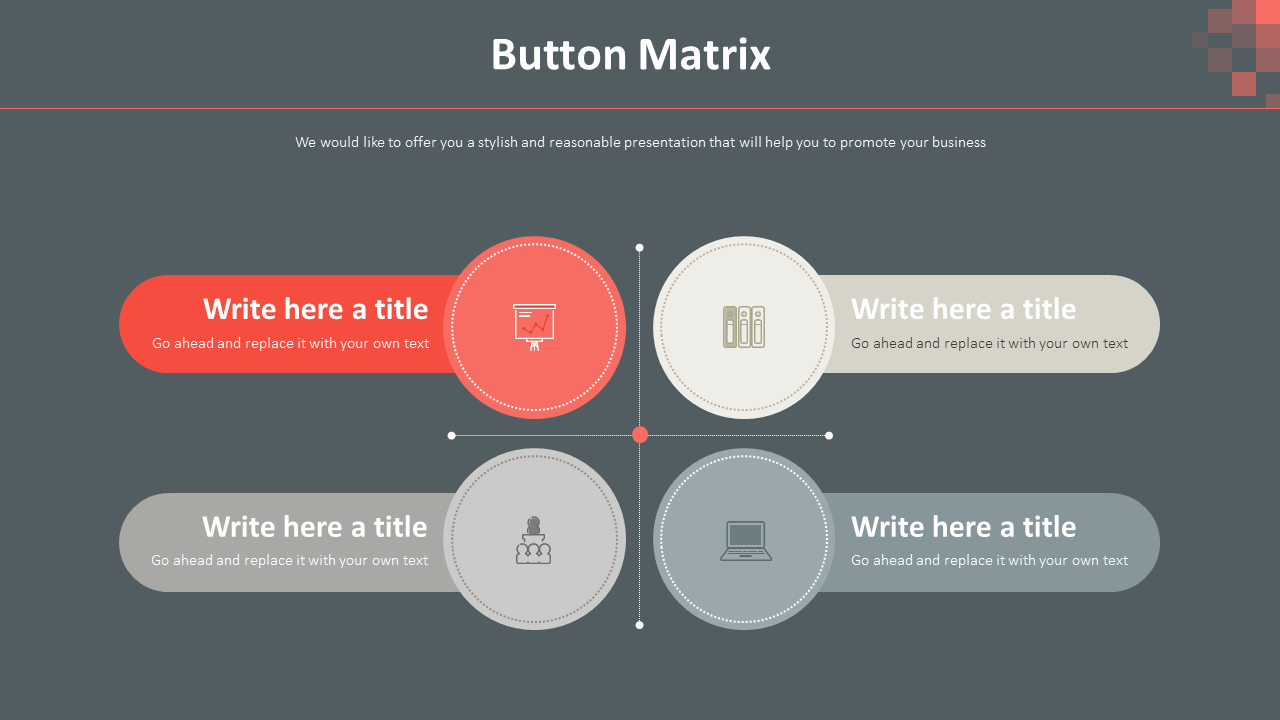 Diagrama de matriz de botones