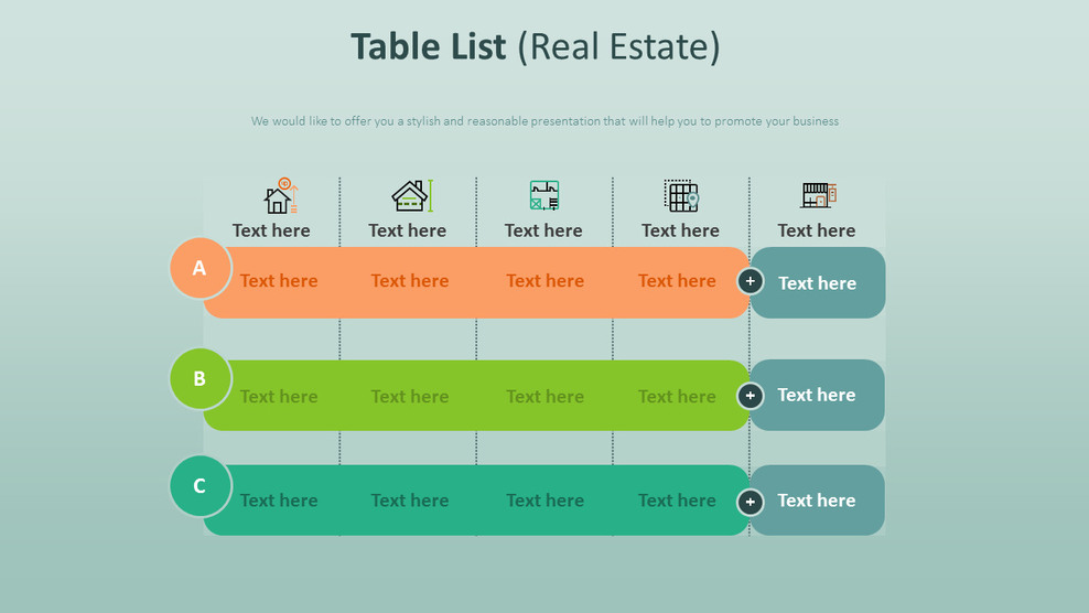 Table List Diagram (Real Estate)