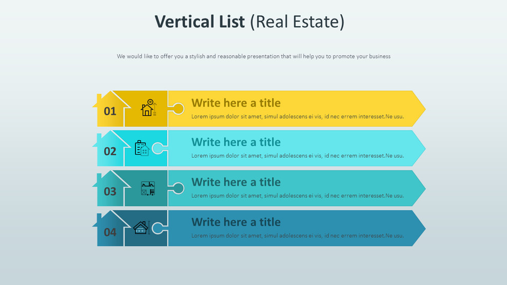 Vertical List Diagram (Real Estate)