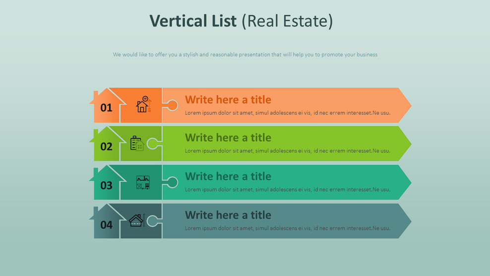 Vertical List Diagram (Real Estate)