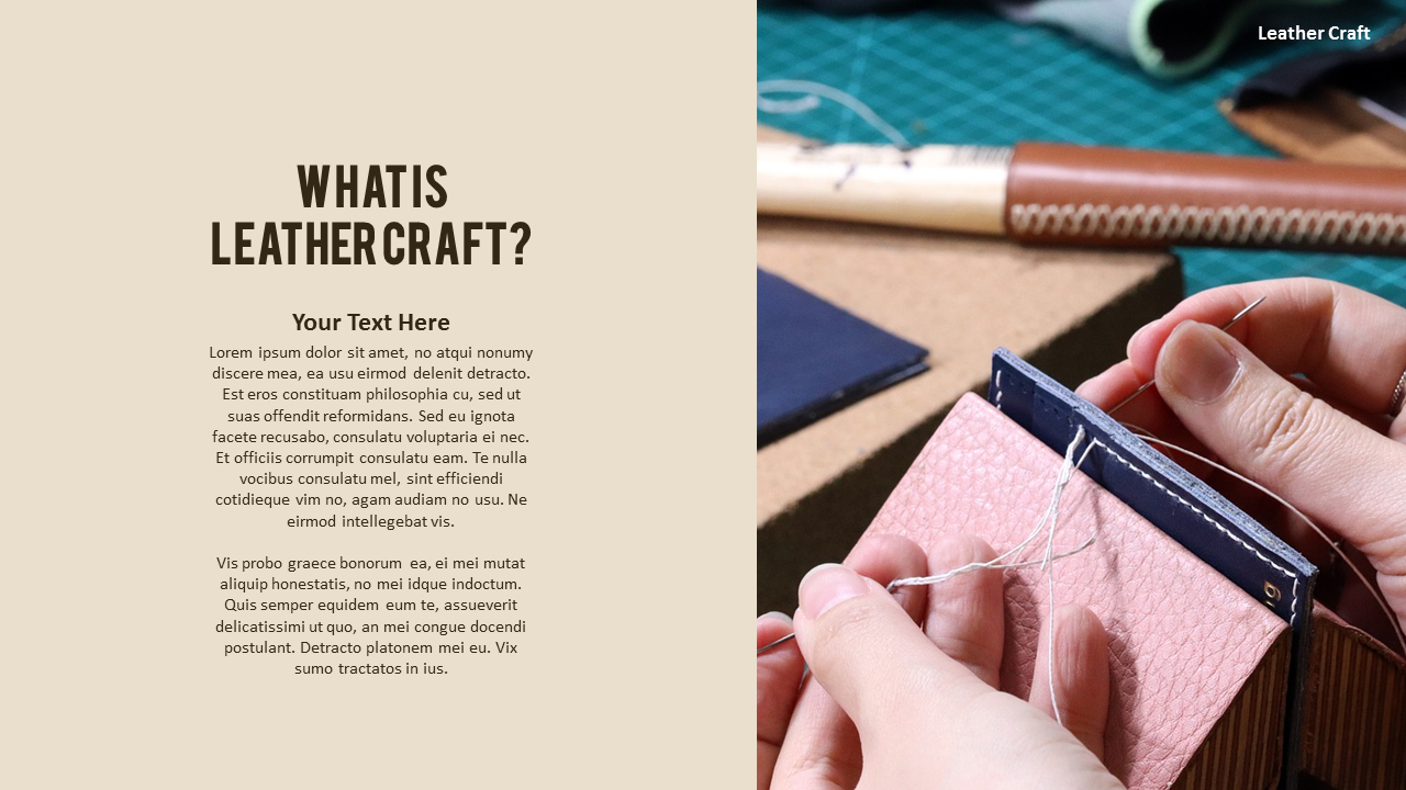 What Is The Best Leather Crafting Outline PPT Presentation