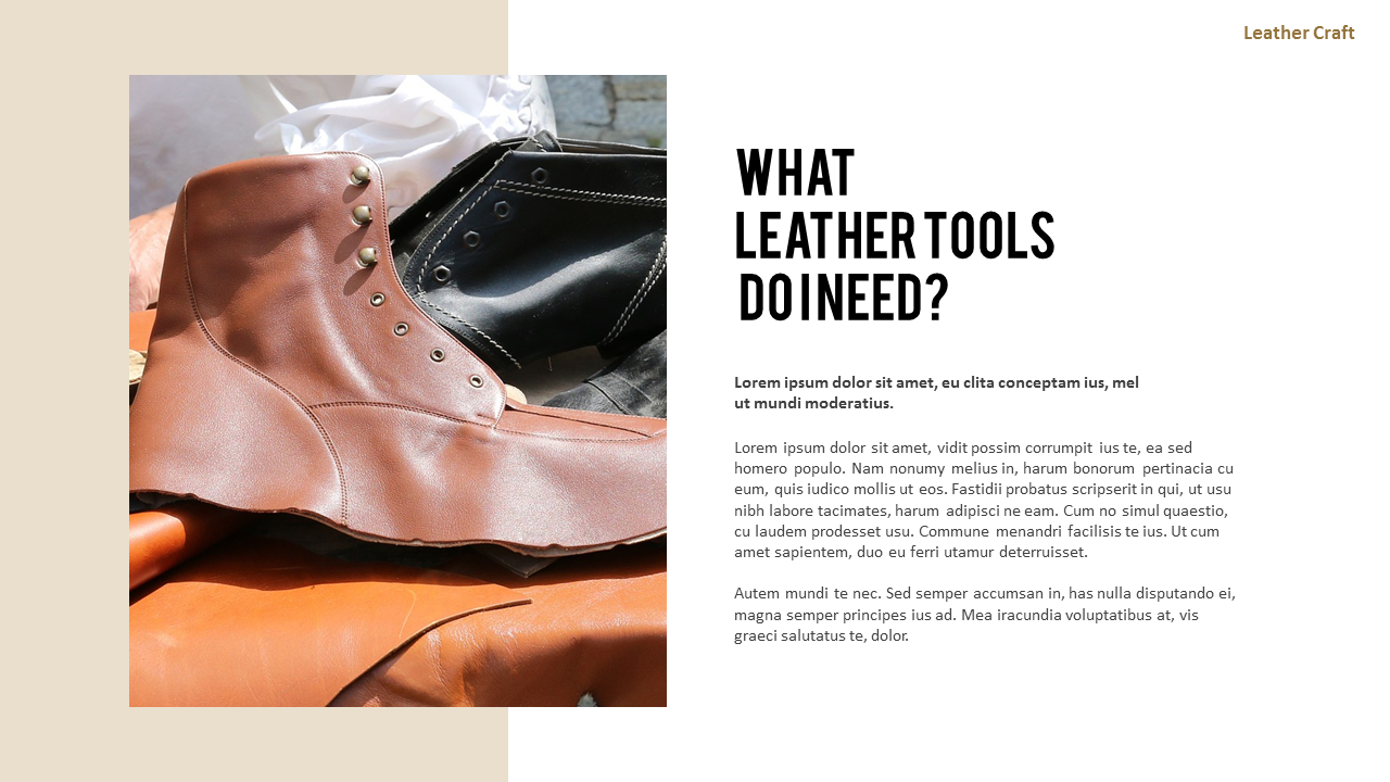 What Is The Best Leather Crafting Outline PPT Presentation