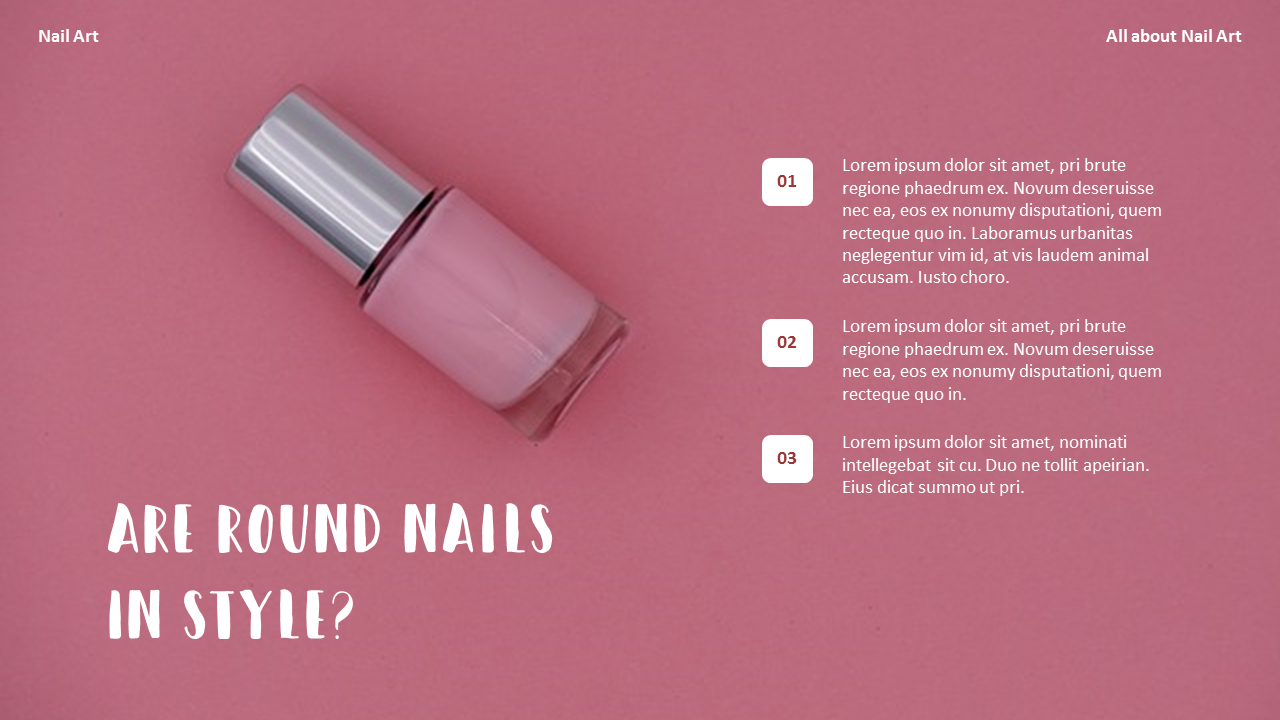 All About Nail Art Action plan PPT