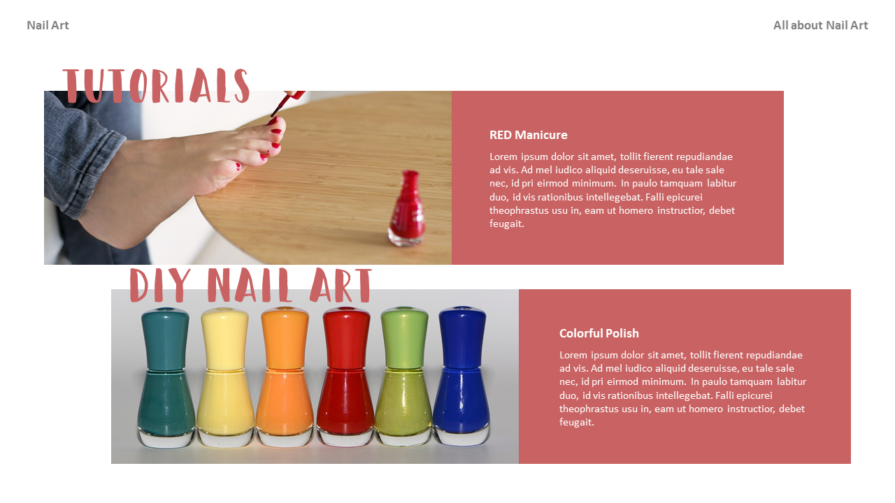 All About Nail Art Action plan PPT