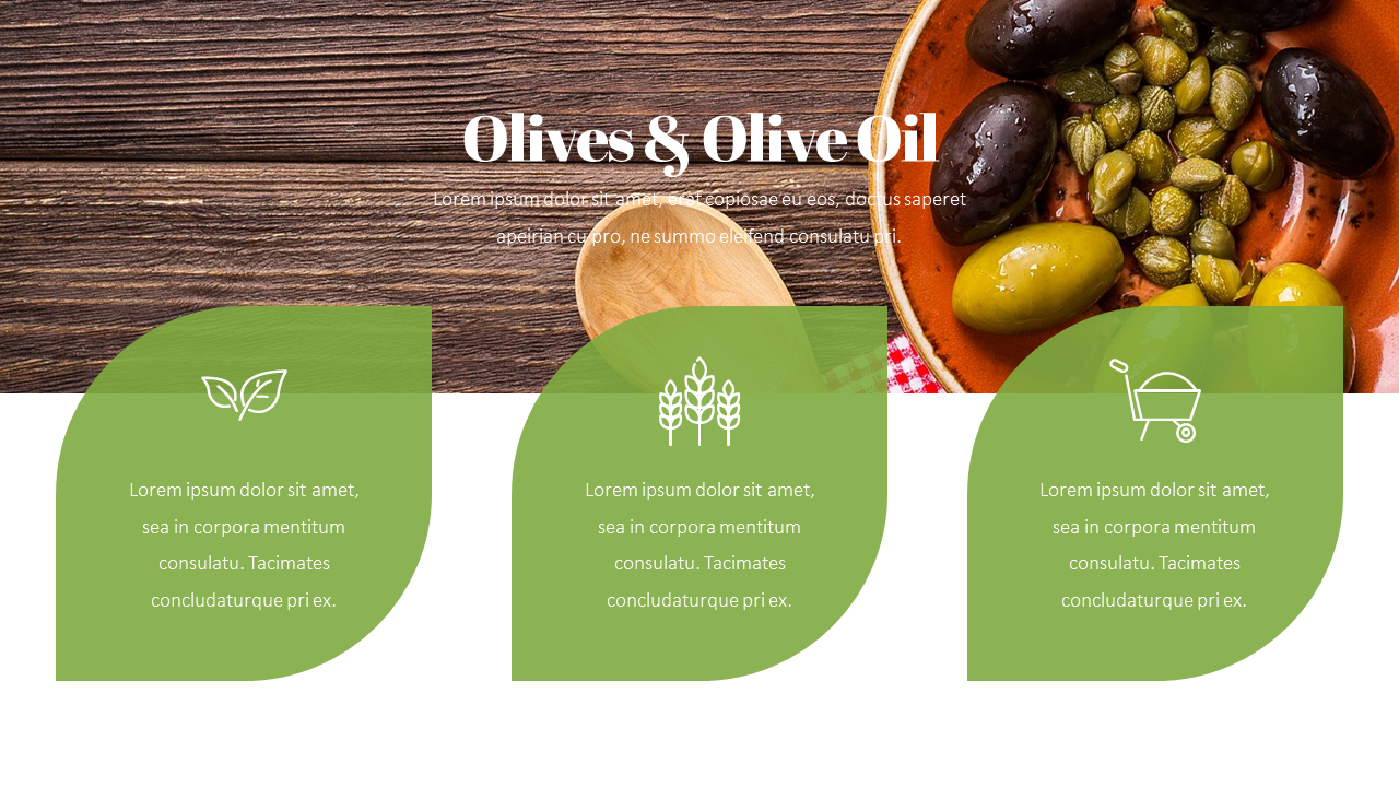 Olives Presentation Design