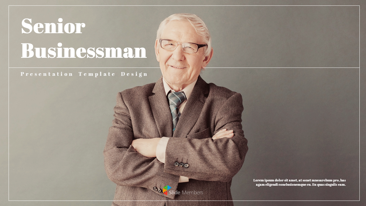 Senior Businessman Design brief Templates