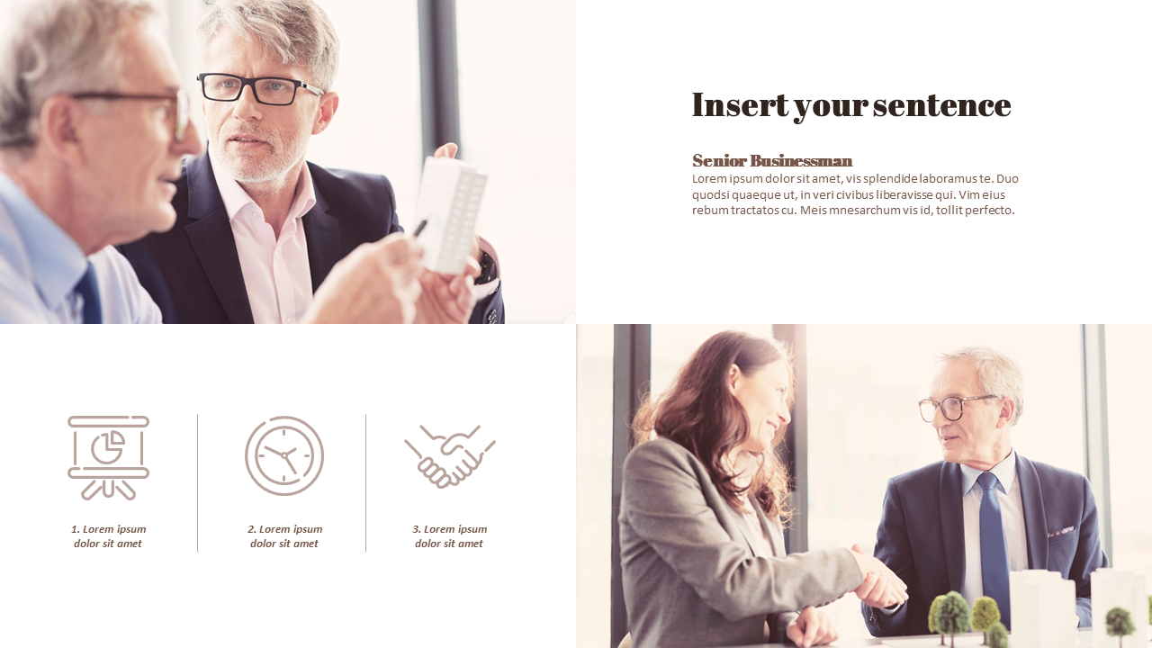 Senior Businessman Design brief Templates